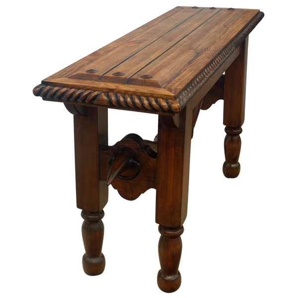 Handcrafted floral console - 16CONS03 - Western Furniture