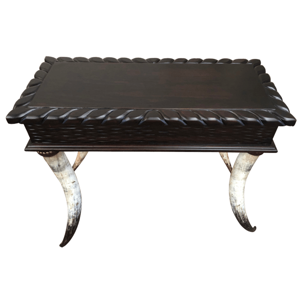 Rustic horn leg console - 16CONS04 - Western Décor, Western Furniture ...